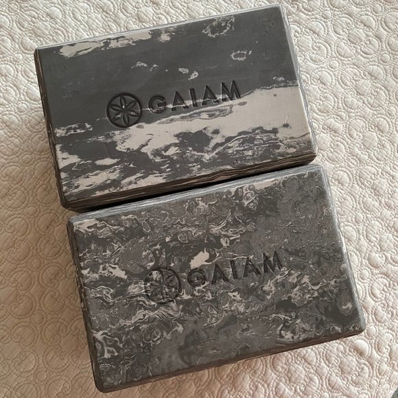 GAIAM | Other | Set Of 2 Gaiam Yoga Blocks Marbled Granite | Poshmark